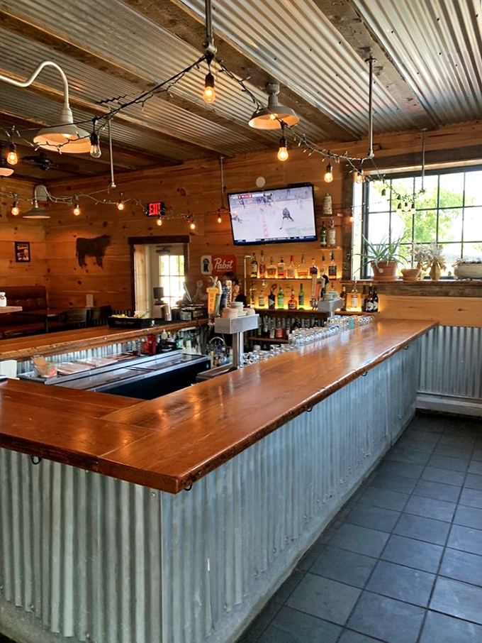 Where the magic happens! This bar is like a BBQ command center, ready to quench thirsts and fuel conversations.