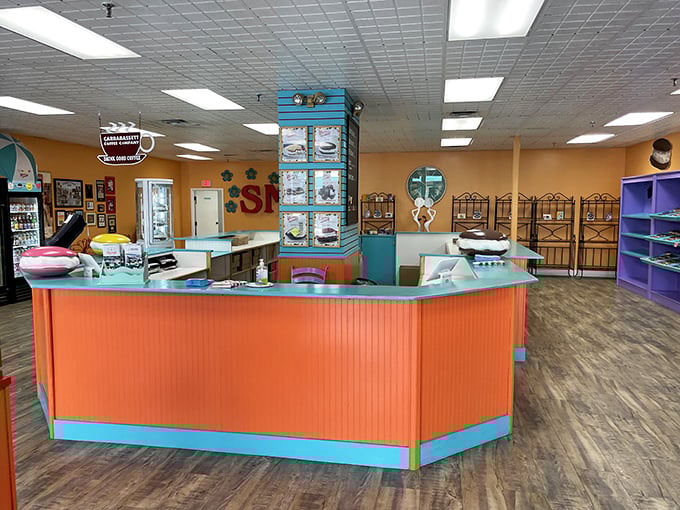 Command central! This vibrant counter is where whoopie pie dreams come true, one delicious bite at a time.