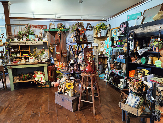 Bloom where you're planted! This floral wonderland is bursting with charm. It's like spring decided to set up shop indoors.