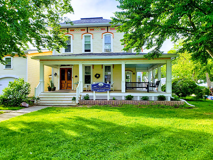 Home sweet home away from home! The Gilchrist Guesthouse looks so inviting, you might be tempted to "forget" to check out.