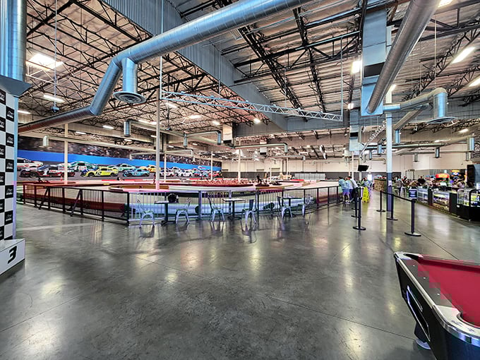 The calm before the storm &ndash; this pristine track is moments away from being conquered by aspiring speed demons.