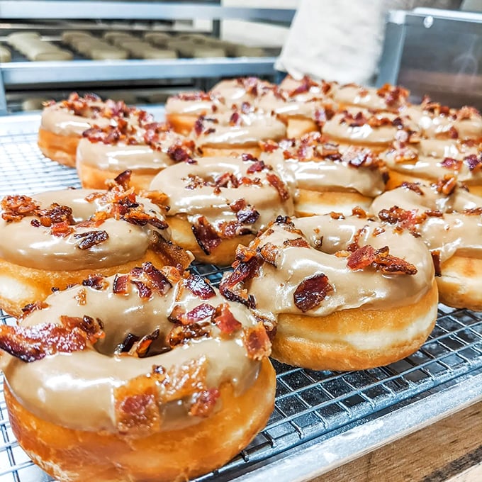 Maple Bacon Donuts: Where sweet meets savory in a dance that would make Fred Astaire jealous.