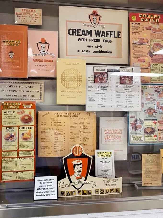Menu time machine! This collection of vintage menus shows how Waffle House has evolved while staying true to its roots.