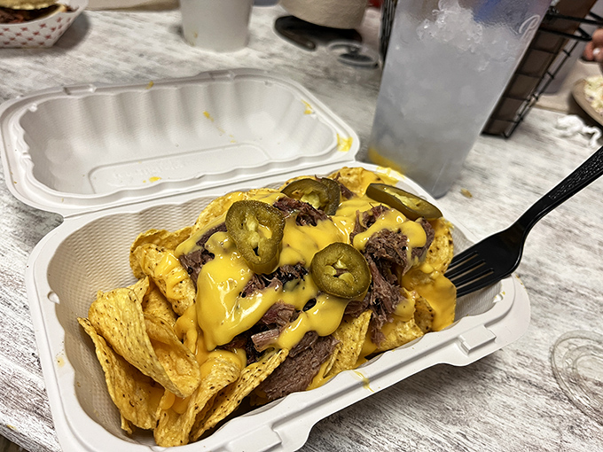 Nacho average nachos! These cheesy, meaty, jalape&ntilde;o-topped beauties are what snack dreams are made of.