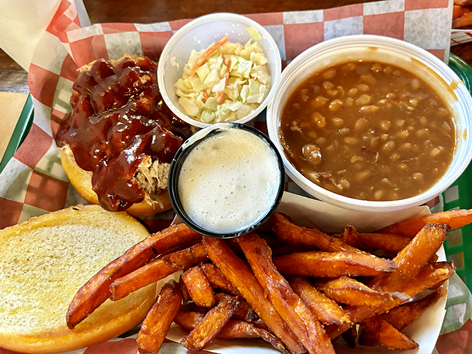 Pulled pork perfection! This sandwich is so good, it might just pull you back for seconds&hellip; and thirds.