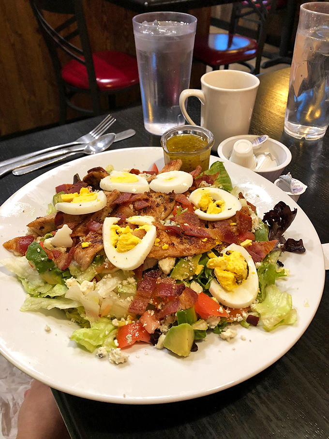 A salad that could convert even the most devoted carnivore. It's like a garden party, and your fork's the guest of honor.