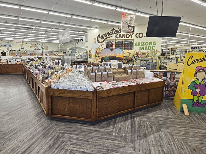 Shelf-indulgence at its finest! This candy cornucopia is like a real-life version of that convenience store scene from "Zombieland."