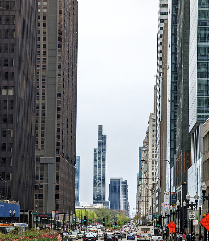 Chicago's skyline: where architecture meets art. This view is like a concrete jungle's greatest hits album, all in one stunning vista.