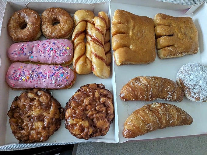A United Nations of donuts! This box brings together a delicious diversity that proves we can all get along... as long as there's enough to share.