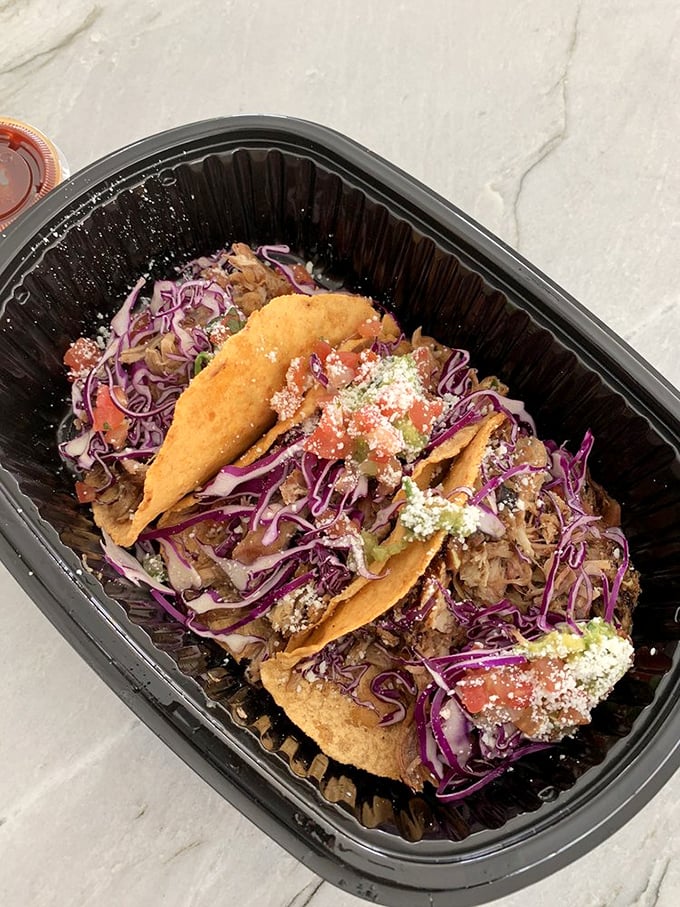 Tacos with a smoky twist! The Thumb takes BBQ on a south-of-the-border adventure. It's a flavor fiesta that'll have your taste buds dancing the salsa.