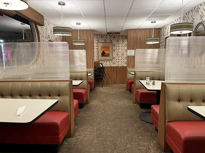 Slide into a slice of Americana. These booths have cradled countless conversations, confessions, and food comas since 1933.