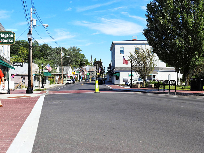 Bridgton's skyline: where church steeples outnumber skyscrapers, and the tallest building is probably someone's really ambitious treehouse. Small town, big charm!