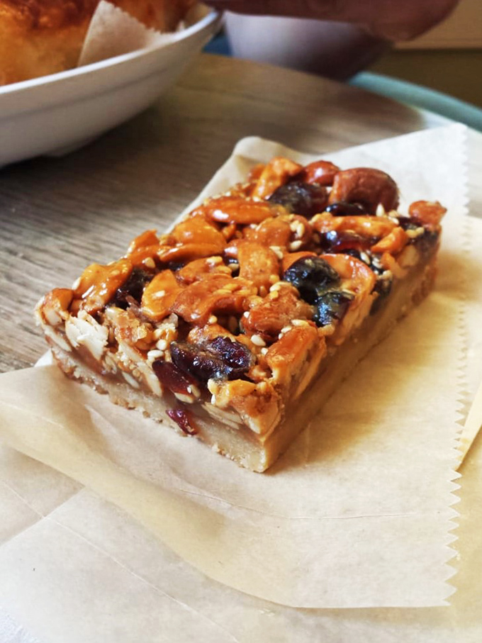 The cashew bar: nature's candy gets a gourmet makeover. It's like a granola bar went to finishing school and came back impossibly chic and delicious.