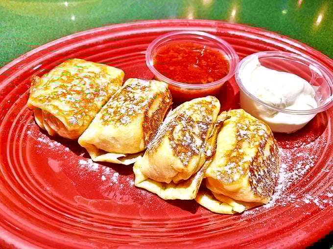 Cheese blintzes: Where pancakes go to live their best life. These golden pockets of joy are what breakfast dreams are made of.