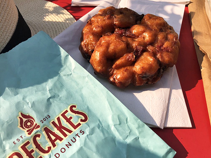 Holy fritter, Batman! This cherry-studded behemoth is not for the faint of heart &ndash; it's a superhero of sweetness.