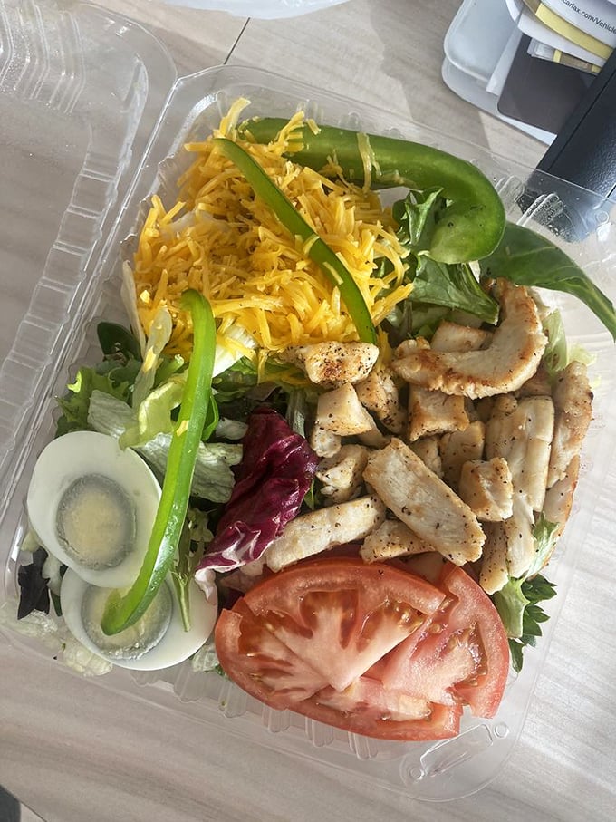Who said salads can't be exciting? This chicken salad is like a party in a box, where leafy greens mingle with protein-packed VIPs.