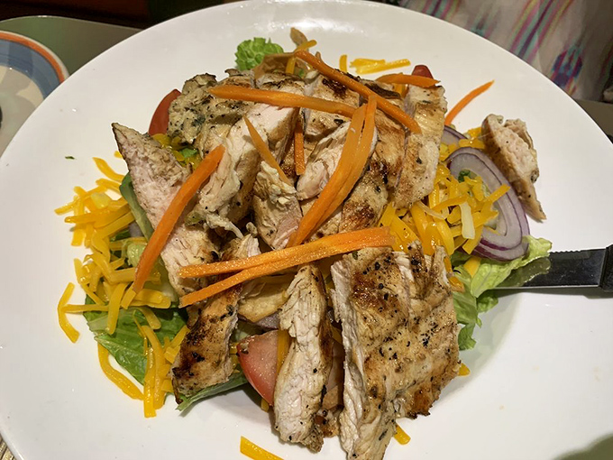 Who said salads can't be exciting? This chicken salad is like a party on a plate, with each bite a confetti burst of flavor.