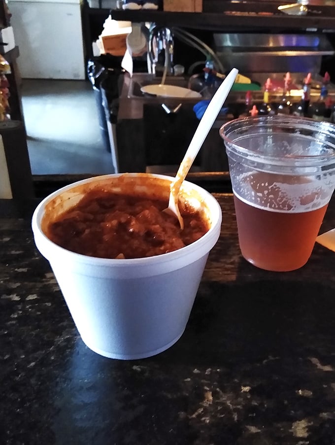 Chili and beer: the dynamic duo of comfort food! This hearty combo is like a warm, delicious hug for your taste buds.