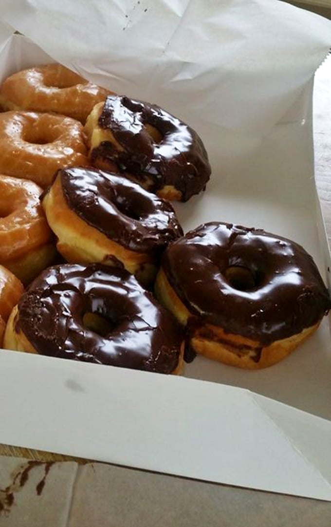 Chocolate-covered circles of joy. These donuts are dressed to impress and ready to party in your mouth.