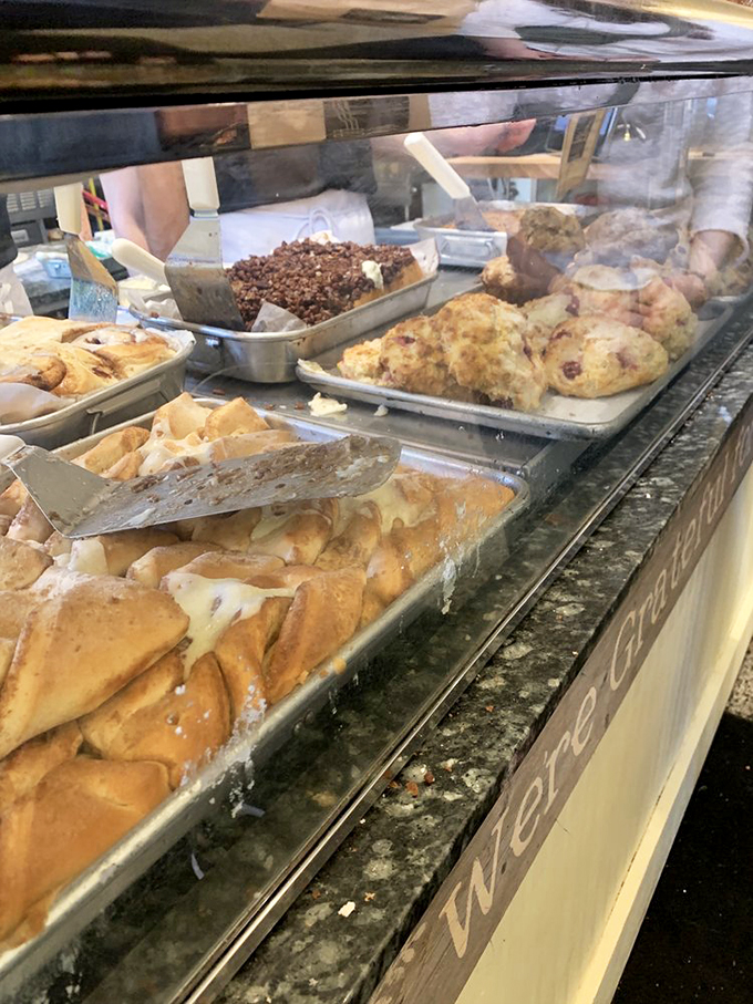 A buffet of bliss behind glass. It's like a museum of edible art, but you're encouraged to touch&mdash;and devour.