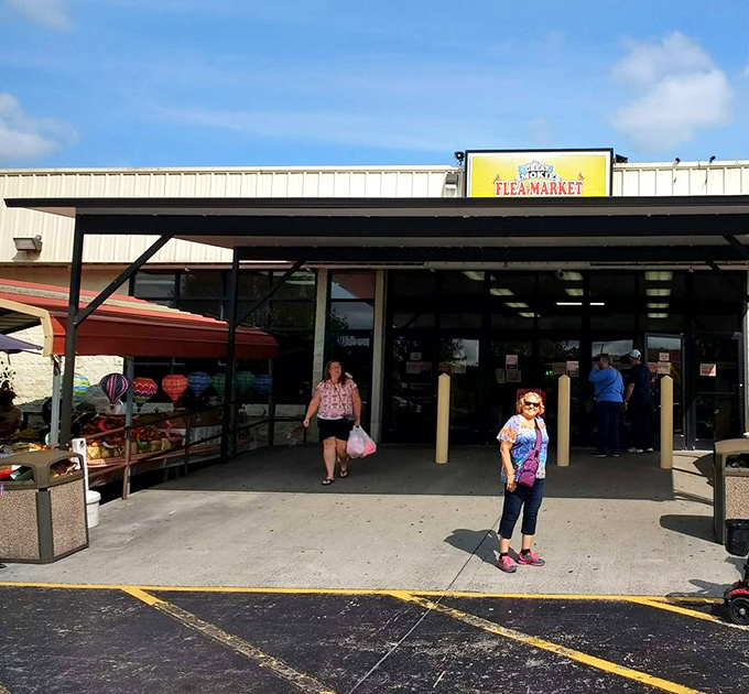 The gateway to bargain bliss! Step through these doors and kiss your empty shopping bags (and full wallet) goodbye.