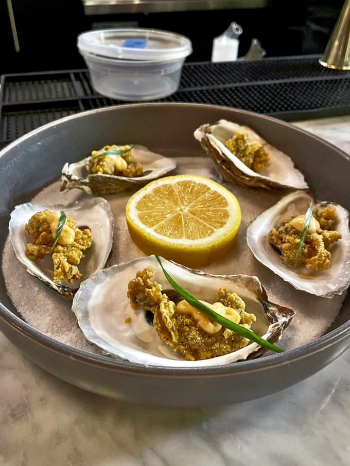 Oysters Rockefeller, meet your crispy cousin! These fried bivalves are like little nuggets of ocean-flavored joy.