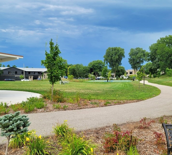 Green spaces and winding paths. It's the kind of place that makes you want to break out in a Julie Andrews spin.