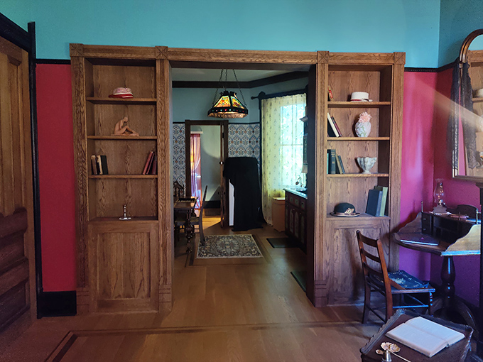 Bookworms and ghostbusters unite! This hallway leads to literary adventures and perhaps a few supernatural encounters.