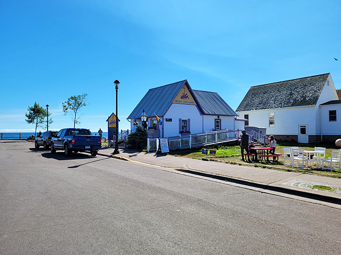 Drury Lane Books: where "location, location, location" meets "read, relax, repeat." Lake Superior provides the perfect backdrop for bibliophiles.