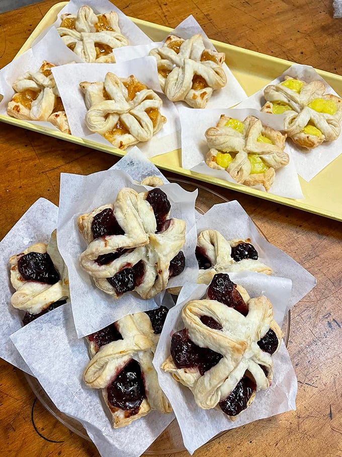 Pastry perfection! These flower-shaped treats are blooming with flavor and ready to steal the spotlight at any tea party.