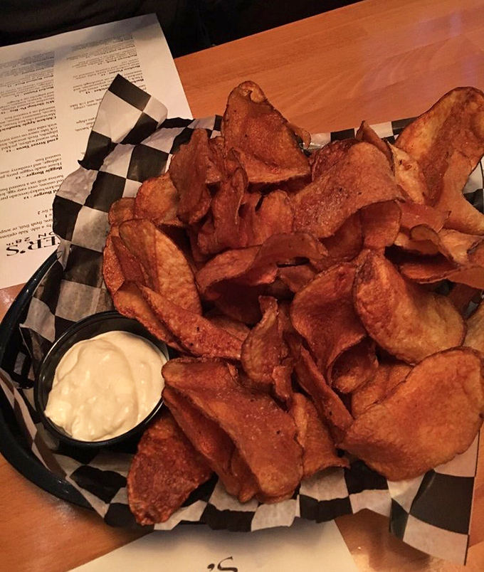 Crispy, salty, addictive &ndash; these house-made chips are the potato's highest form of evolution. Resistance is futile!