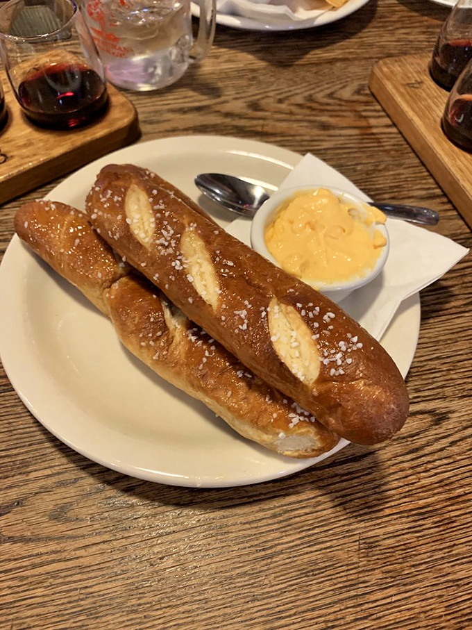 Pretzels that are knot your average appetizer. Pair with cheese sauce for a match made in carb heaven.