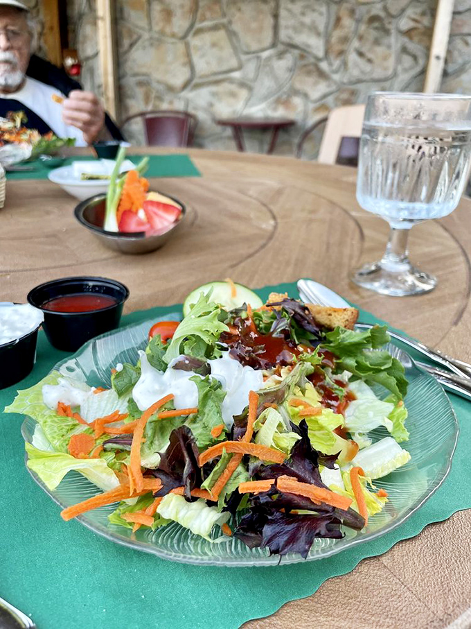 Eat your greens! This salad's so fresh and colorful, it's like springtime decided to throw a party on your plate.
