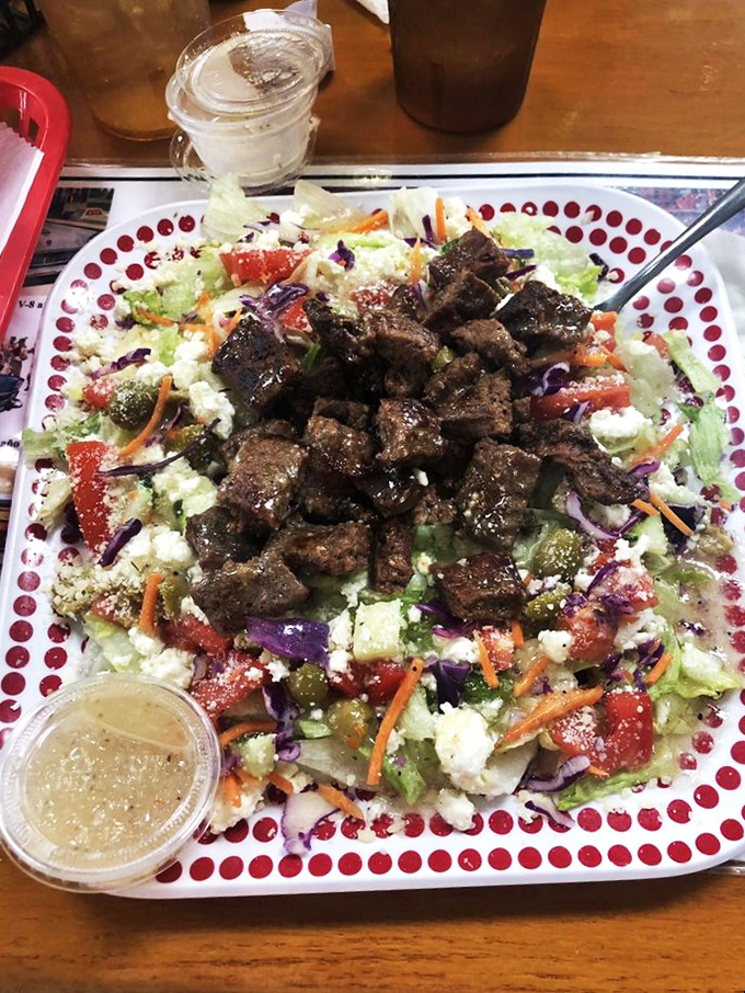 A salad that thinks it's a fiesta. Who knew eating your greens could be this exciting?