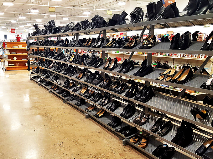 If Cinderella shopped at thrift stores, she'd lose her mind here. So many shoes, so little closet space!