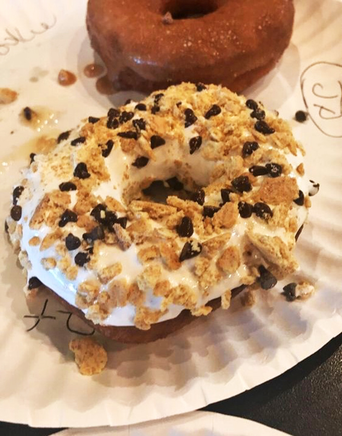 S'more, please! This donut brings campfire memories indoors, minus the mosquitoes and ghost stories.