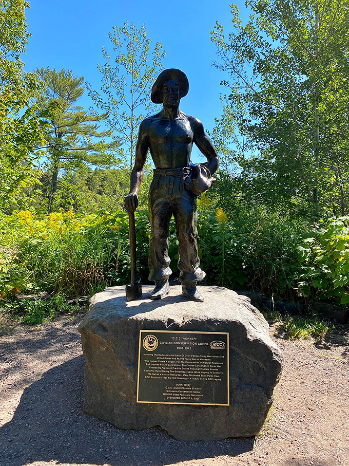 Standing tall through the ages. This statue reminds us that before Instagram influencers, we had real trailblazers who didn't need filters to look good.