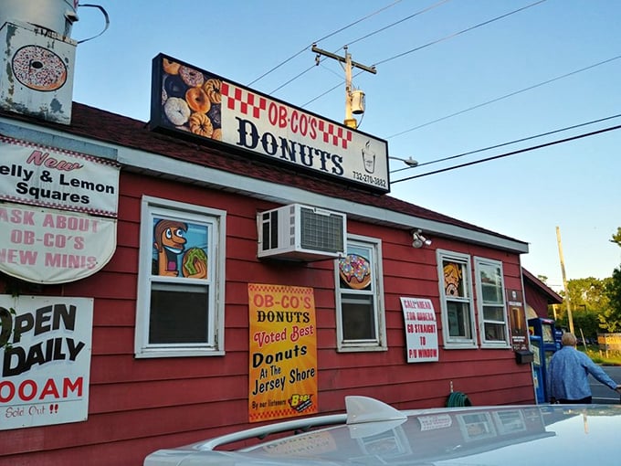 Donut stop believing! Ob-Co's storefront promises a journey into a world where calories don't count and happiness is glazed.