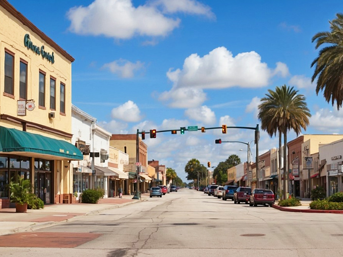 Sebring's main street: Where every storefront tells a story. It's like Main Street USA at Disney, but with authentic small-town charm instead of mouse ears.