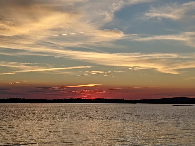 Sunset spectacular. As day bids adieu, the sky puts on a show that would make Broadway jealous. It's the kind of view that makes you forget to check your phone.