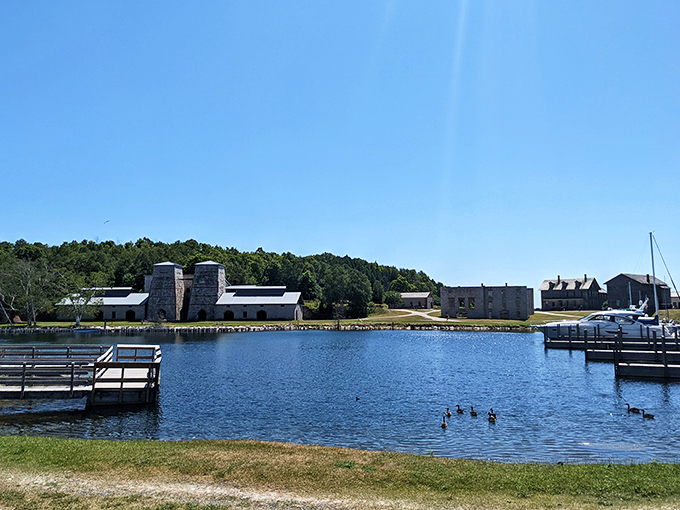 A postcard-perfect panorama! This serene harbor view captures the essence of Fayette's charm, where history and nature blend seamlessly.