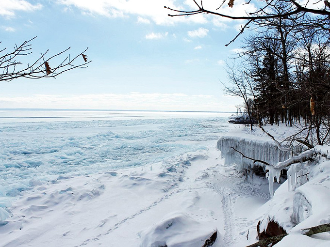 Winter's icy grip transforms the landscape into a frozen wonderland. It's like stepping into Narnia, minus the talking animals and evil witch.