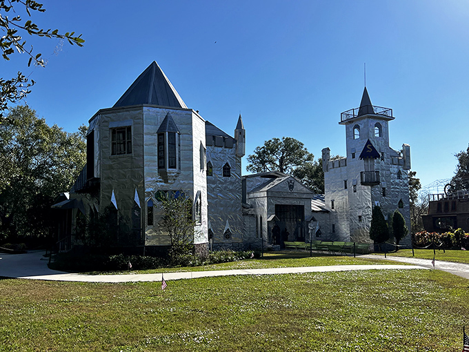 Dinner with a drawbridge view! Boat in the Moat offers a uniquely whimsical setting that'll float your boat.