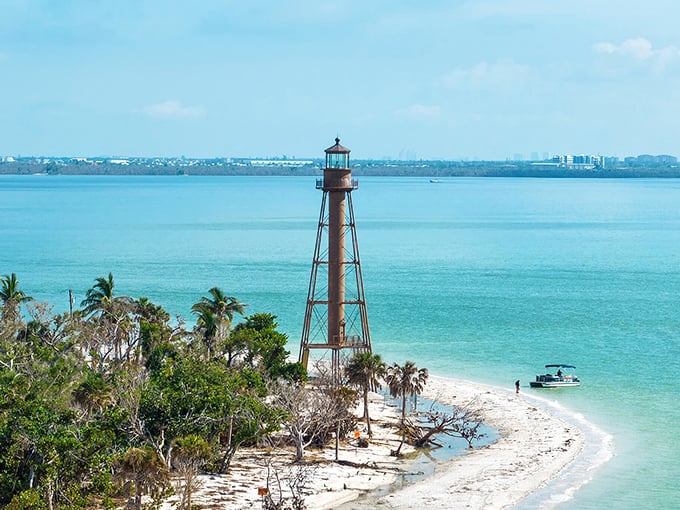 Shell-seekers' paradise: Sanibel Island Lighthouse watches over a beach that's like Mother Nature's jewelry box.