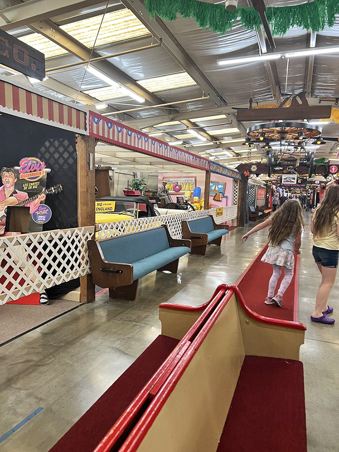 Blast from the past! This retro-themed area is a nostalgic journey through the golden age of Americana.