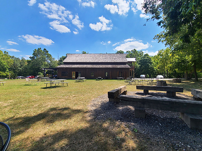 Al fresco perfection! This outdoor seating area is where memories are made, one glass at a time. It's like your backyard, but with better drinks!