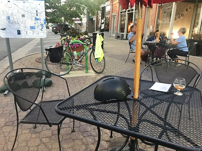 Outdoor seating where people-watching meets appetite-satisfying. The perfect spot to soak up some Minnesota sunshine with your meal.