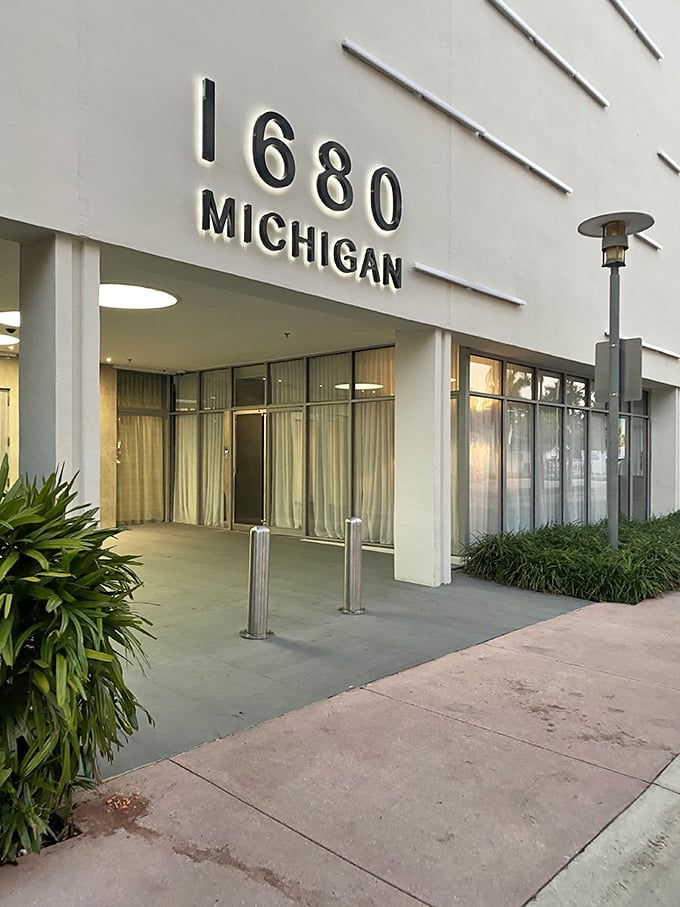 The gateway to gastronomic bliss. This unassuming entrance leads to some of the best pizza adventures in Miami Beach.