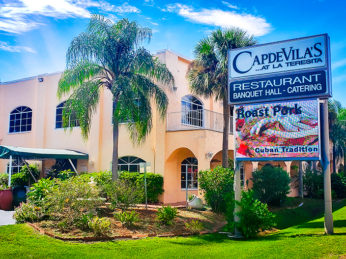 La Teresita's other location: A tropical oasis in the heart of Tampa. It's like a postcard from Cuba, but with better parking.