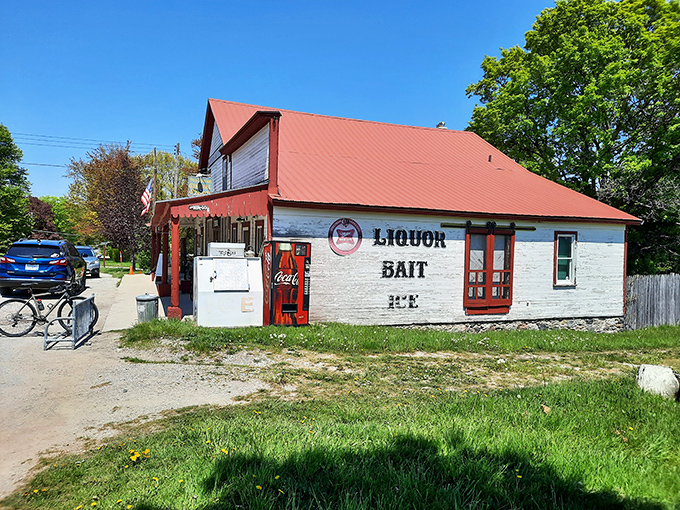More than meets the eye! This isn't just a quirky storefront; it's where "liquor" and "bait" become the start of unforgettable stories.